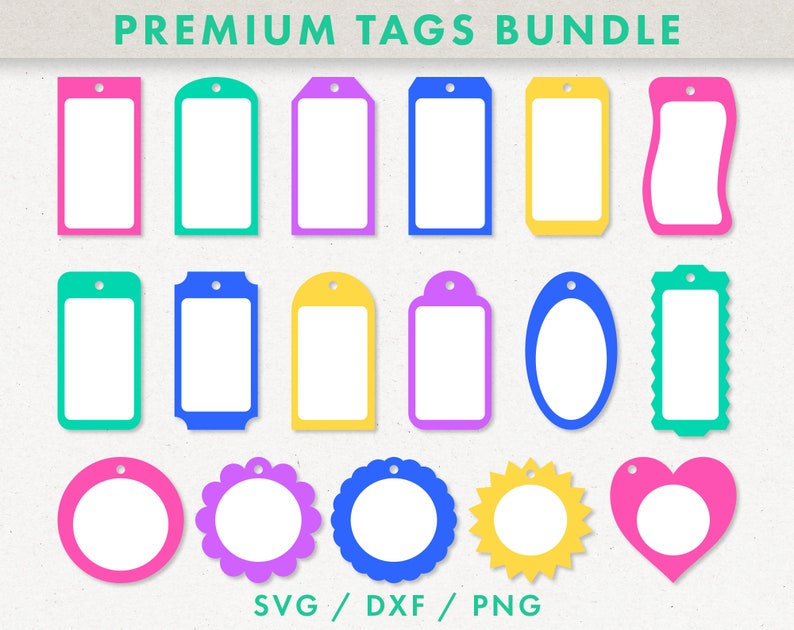TAGS BUNDLE SVG Gift Tags Svg Tags Svg File Cricut Tag - Etsy