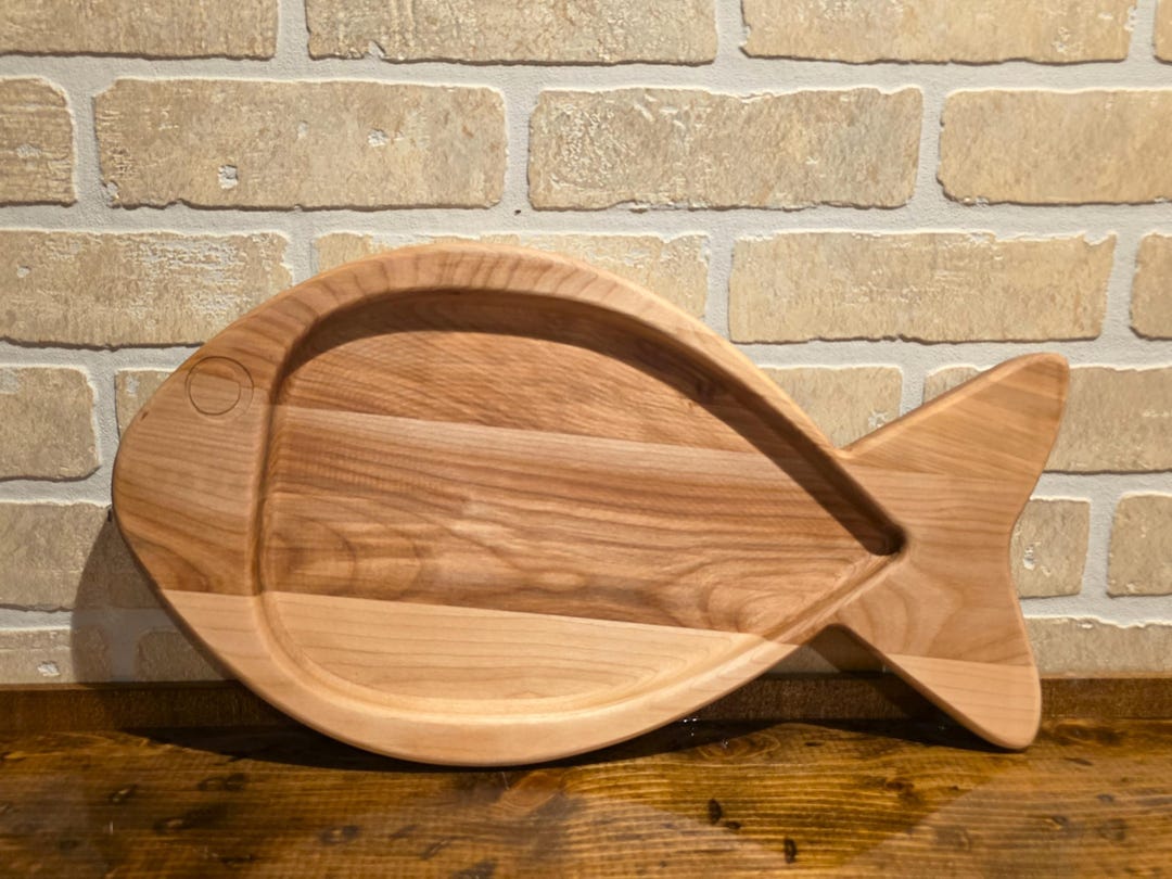 Fish Serving Tray. Maple Hardwood. Fishing Lovers. Lake House Decor ...