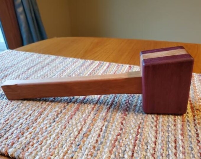 Exotic Hardwood Wooden Mallet. Purple Heart and Cherry With Cherry ...