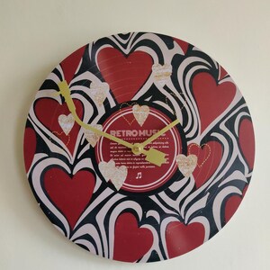 Vinyl Record Wall Clock 12 LP With Record Player Tonearm Style Clock ...