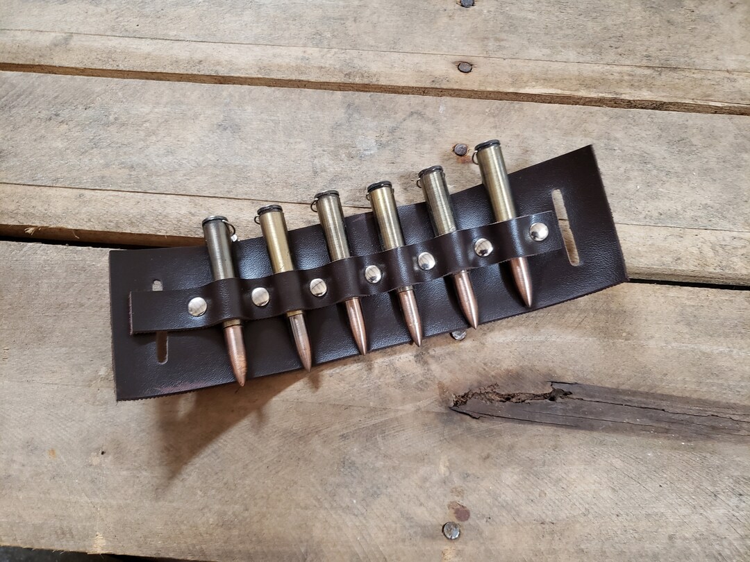 Steampunk Bandolier Utility Belt Attachment Leather Ammo Bullet Slide ...