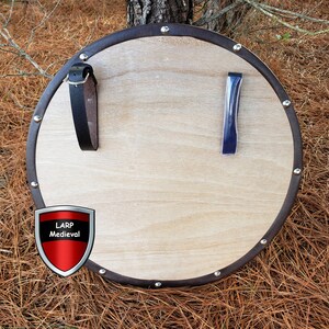 Viking Knight Templar Medieval Quadrant Norse Wooden Round Battle Ready ...