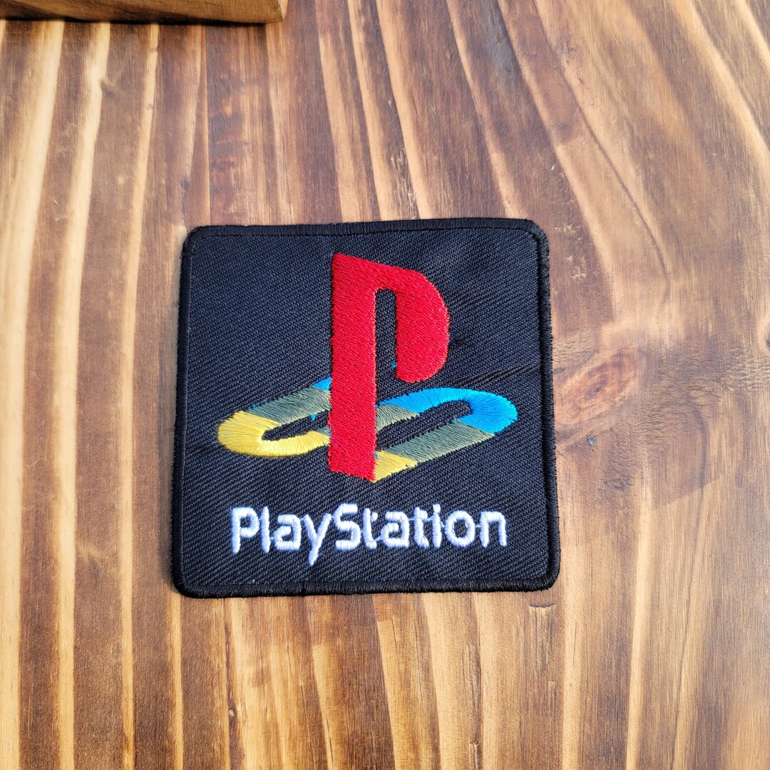 Embroidered Square Playstation Logo Iron on Sew on Applique Gamers ...