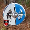 Authentic Viking Knights Fenrir Gokstad Shield Wooden Round Functional ...