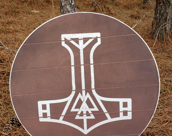 Authentic Viking Knights Fenrir Gokstad Shield Wooden Round | Etsy