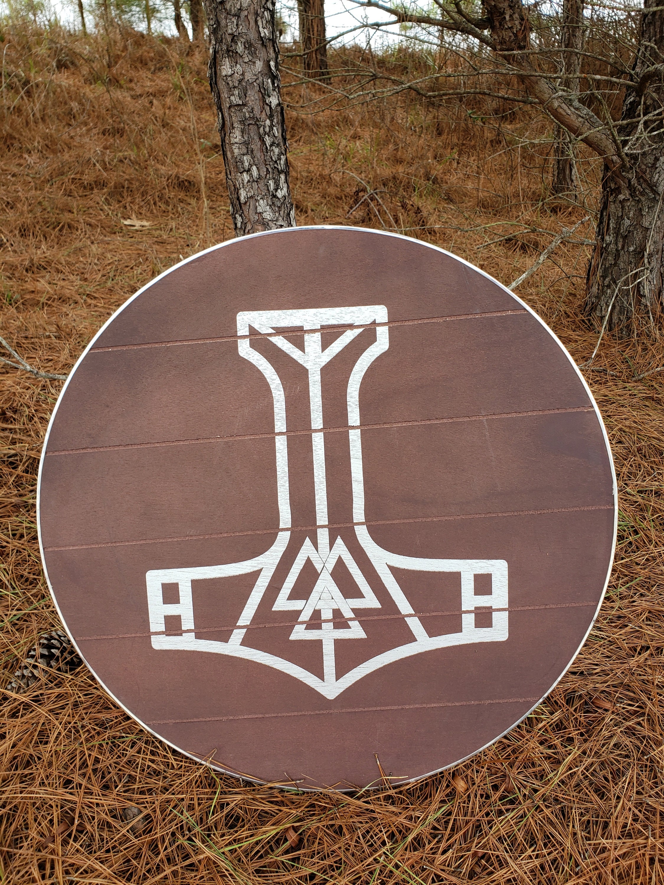 Authentic Viking Knights Mjöllnir Thor Hammer Gokstad Shield | Etsy