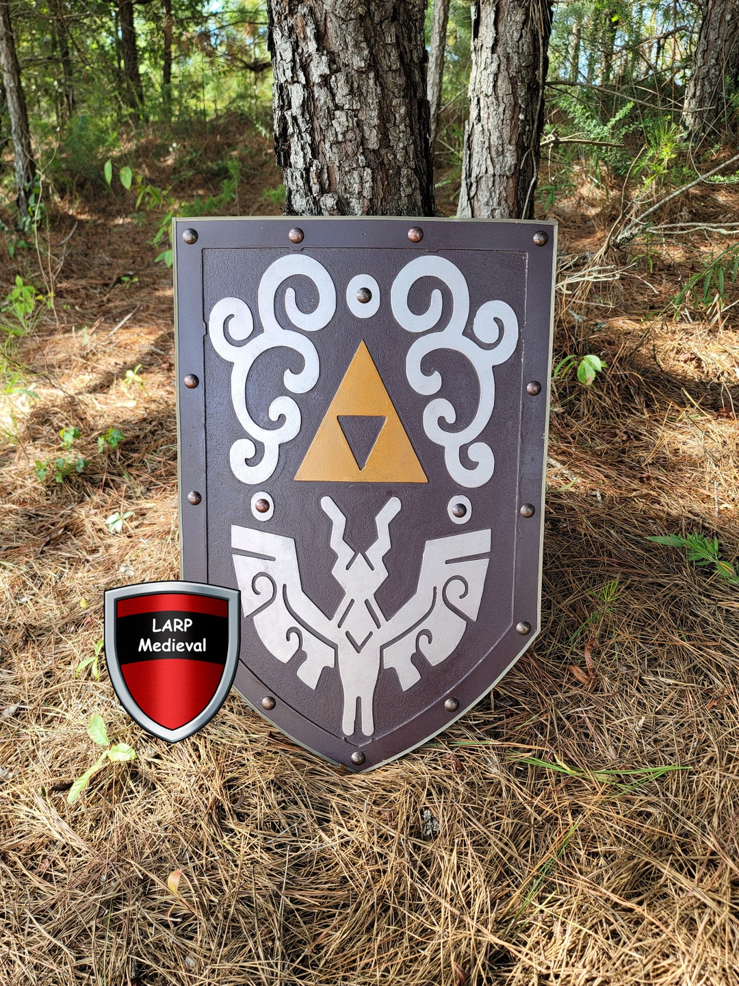 The Legend of Zelda Wind Waker Inspired Hylian Shield Curved Wooden ...