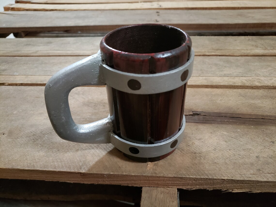 Medieval Tavern Tankard Beer Mug Solid Hardwood Hand Carved - Etsy