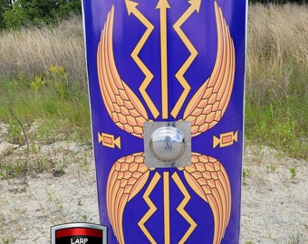 Blue Roman Shield - Etsy