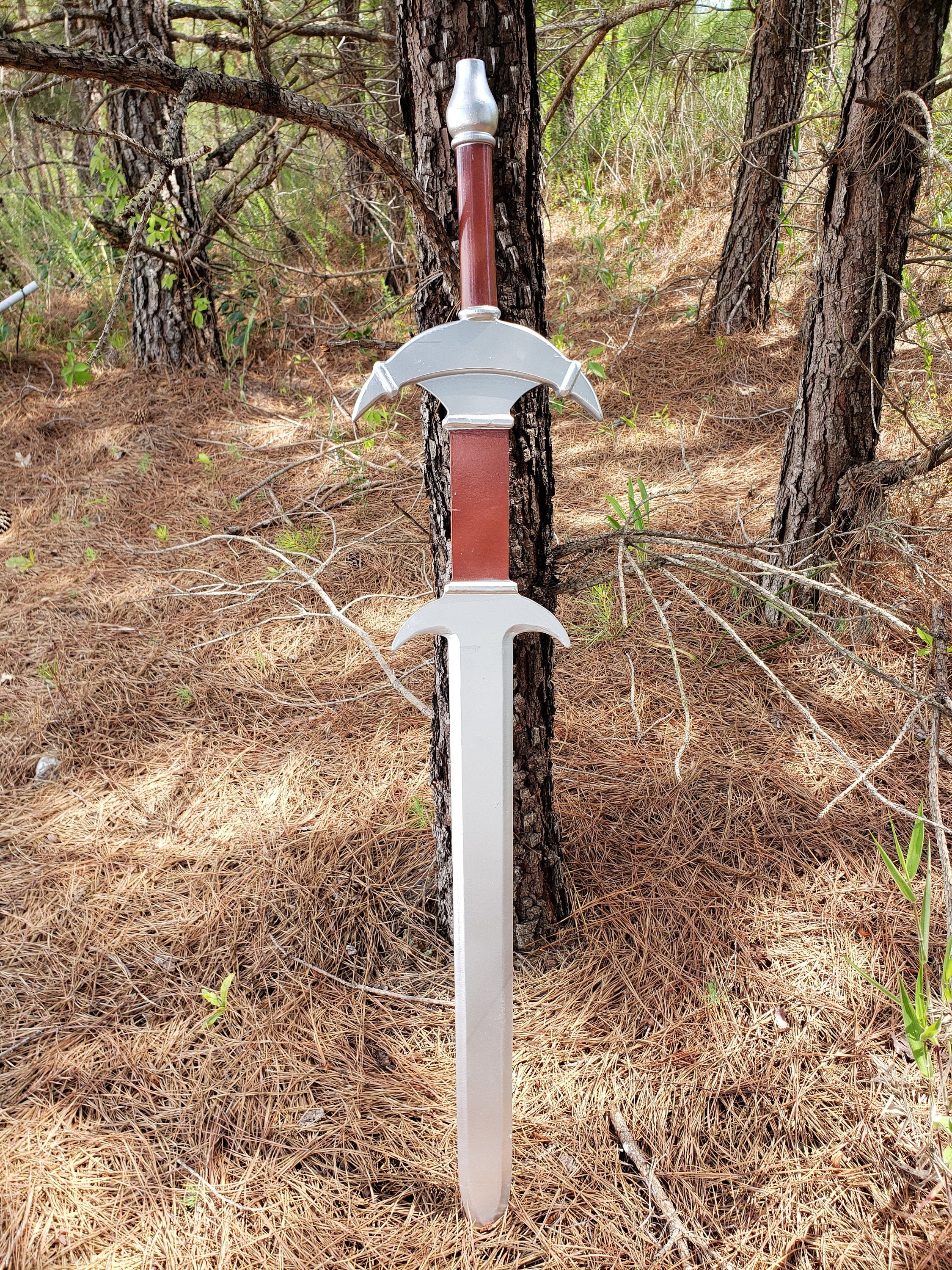 Barbarian Greatsword Wooden Medieval Replica Battle Worn | Etsy