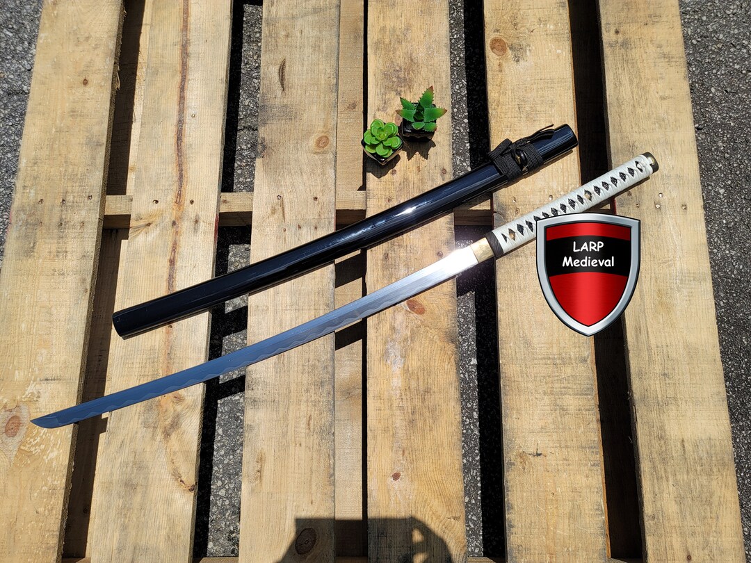 Japanese Samurai Aikuchi Katana 1090 High Carbon Steel Full Tang Sword ...