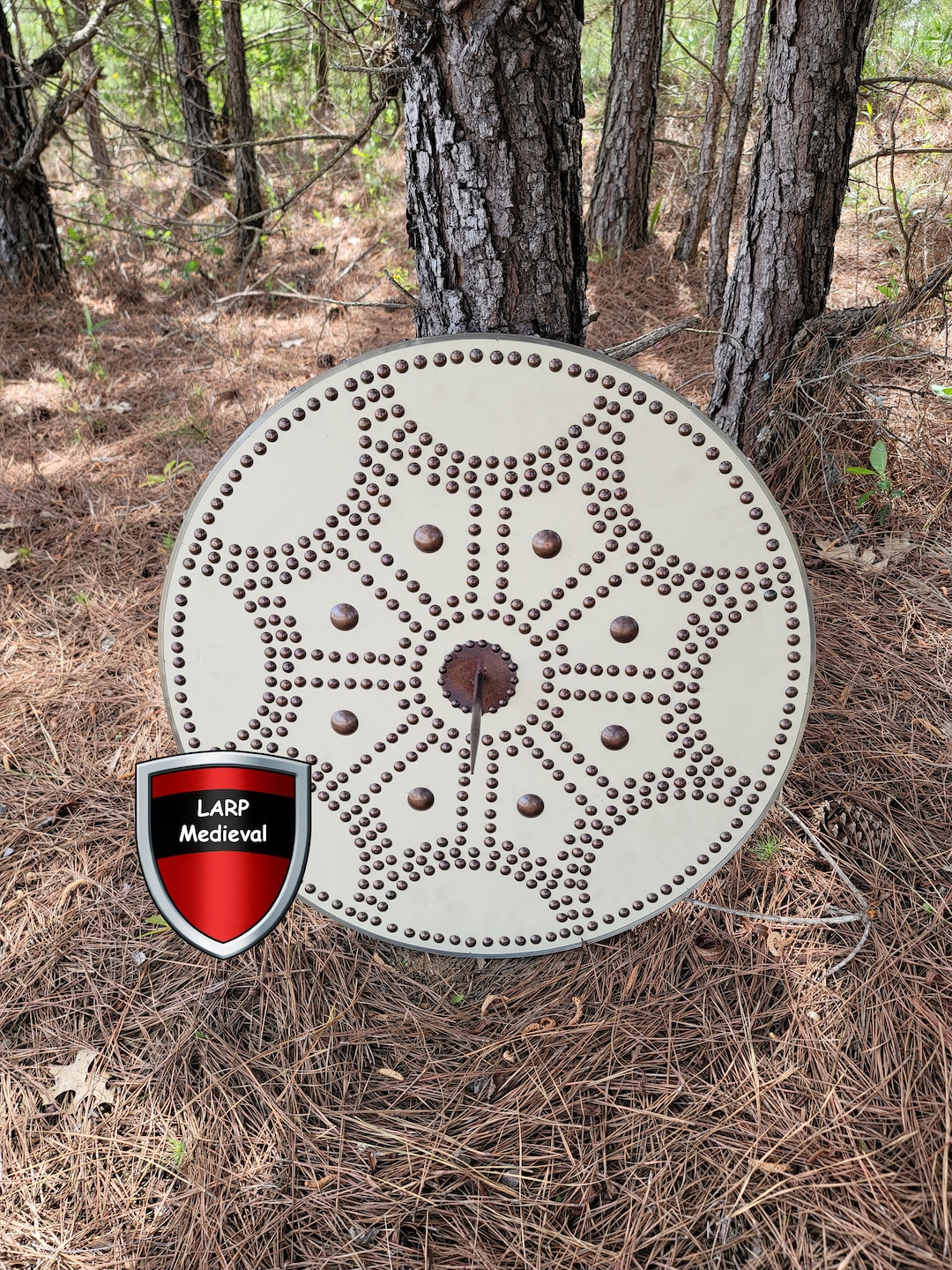 Scottish Targe Highland Celtic Warrior Medieval Shield Spike White ...