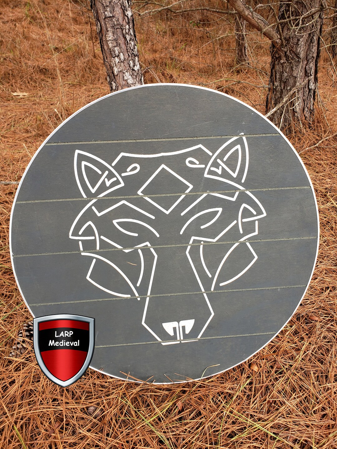 Authentic Viking Knights Fenrir Gokstad Shield Wooden Round Functional ...