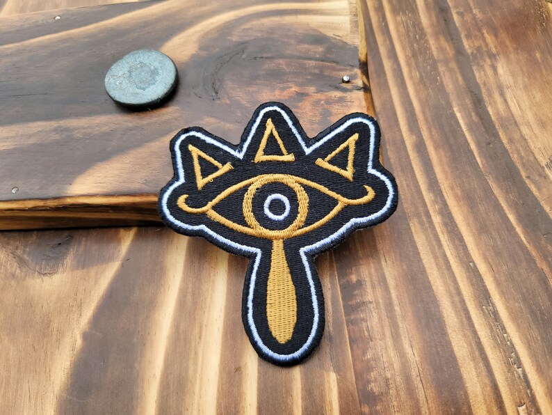 Embroidered Legend of Zelda Sheikah Eye Iron on Sew Applique - Etsy