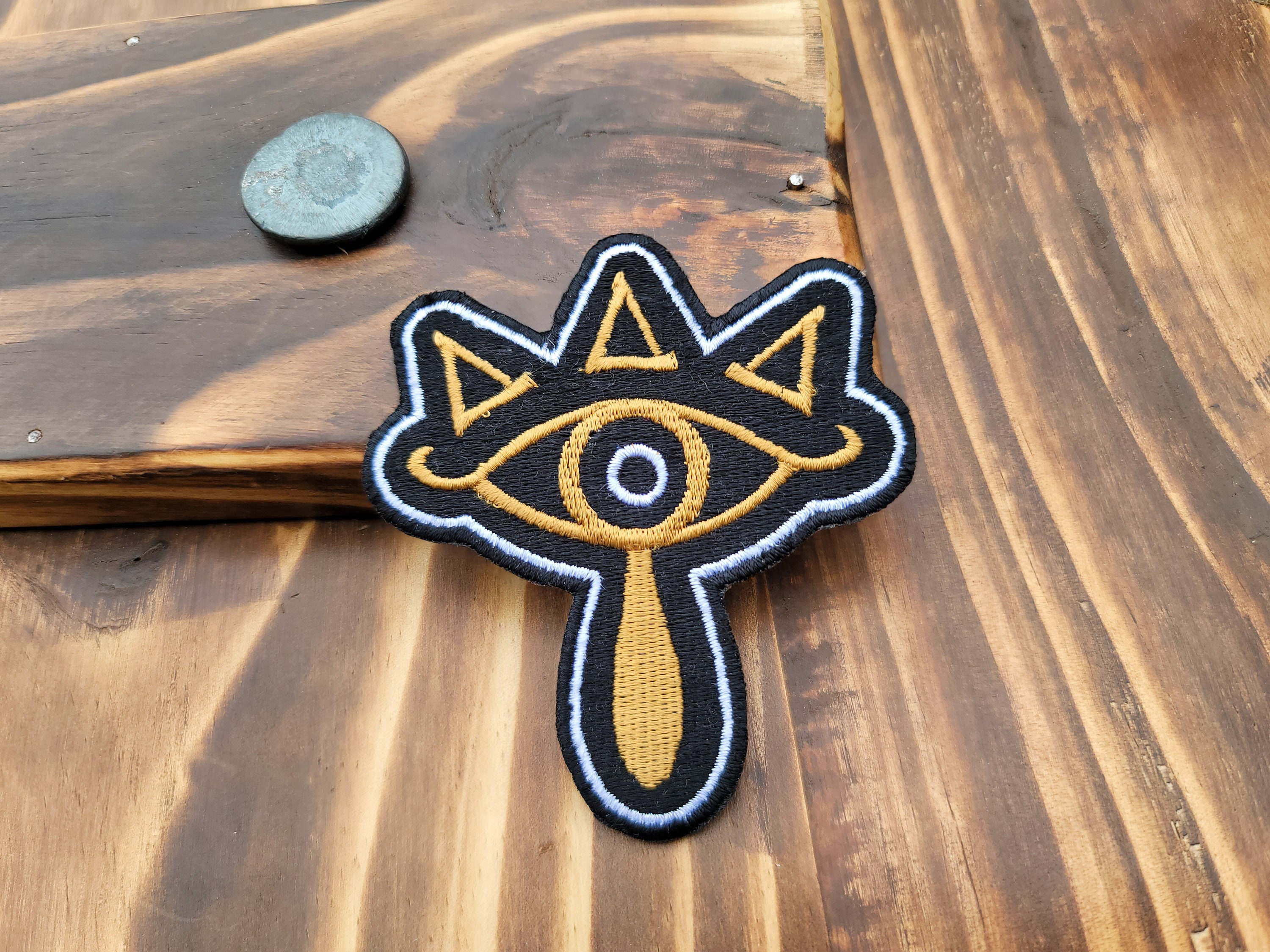 Embroidered Legend of Zelda Sheikah Eye Iron On Sew Applique | Etsy
