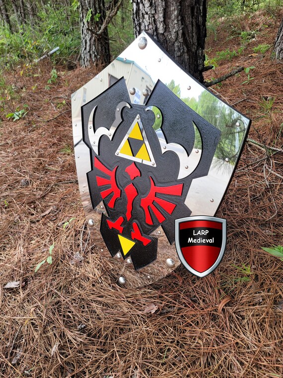 Dark Link Legend of Zelda Hylian Shield Ocarina of Time Steel - Etsy