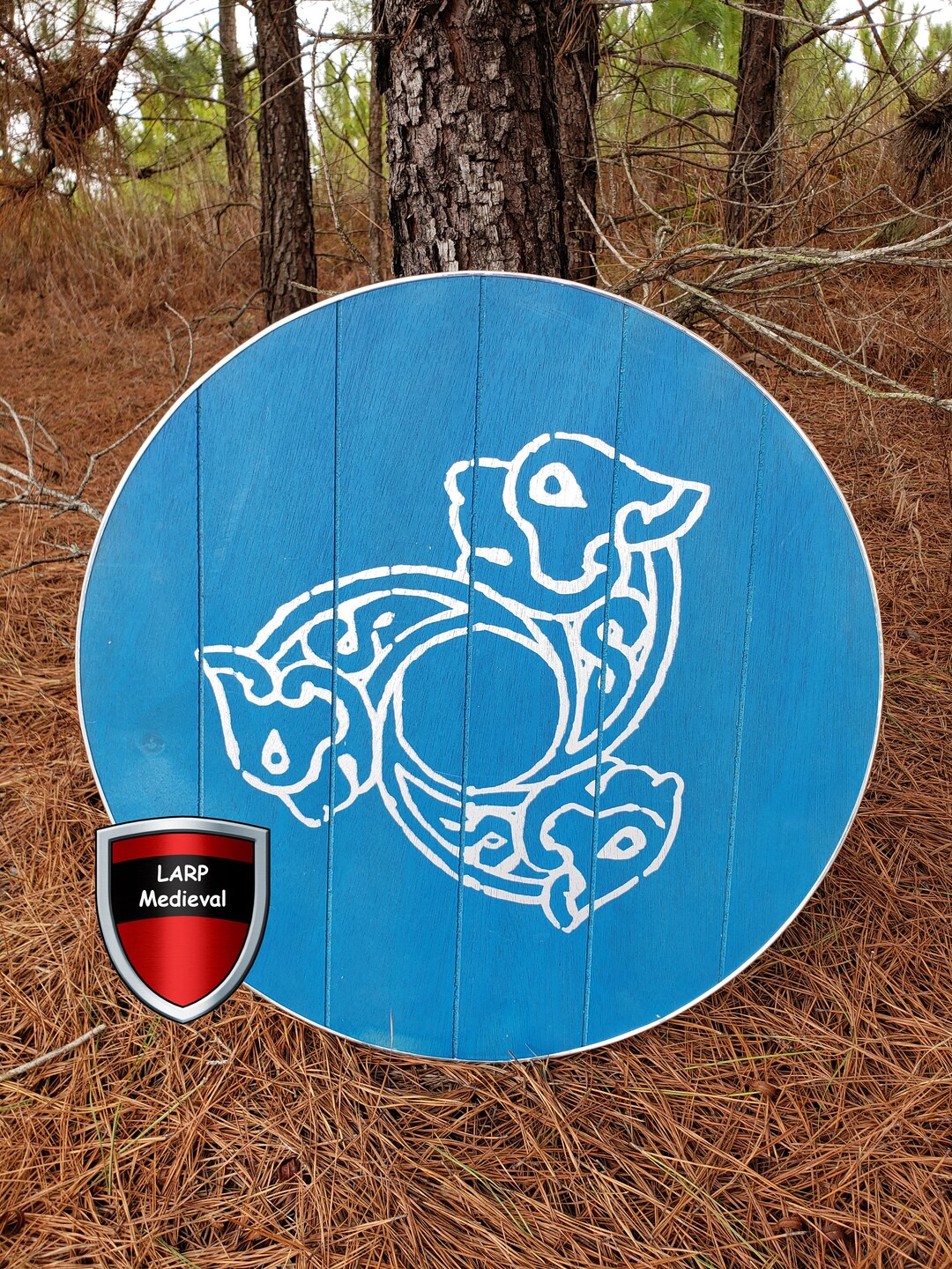 Authentic Viking Knights Gokstad Shield Wooden Round Functional Norse ...
