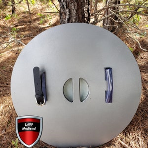 Viking Knight Medieval Quadrant Norse Wooden Round Battle Ready Shield ...