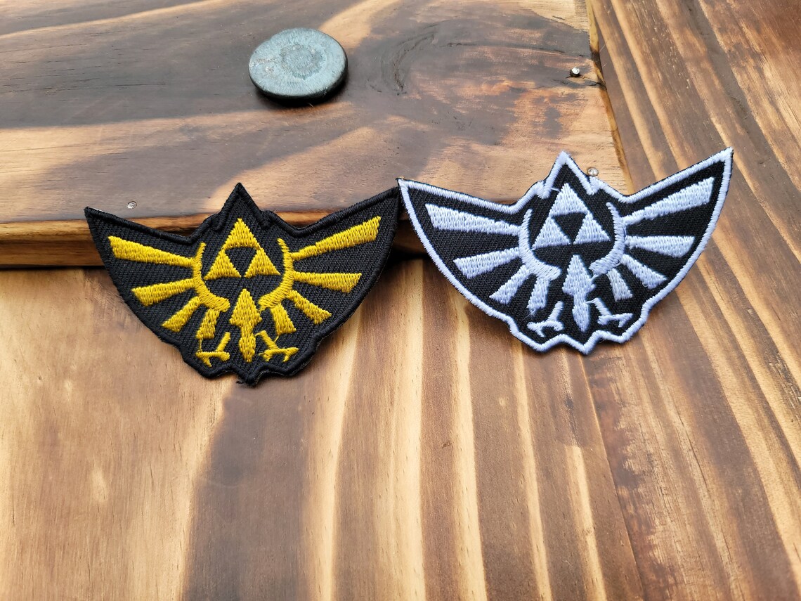 Embroidered Legend of Zelda Hylian Crest Iron on Sew Applique Patch ...