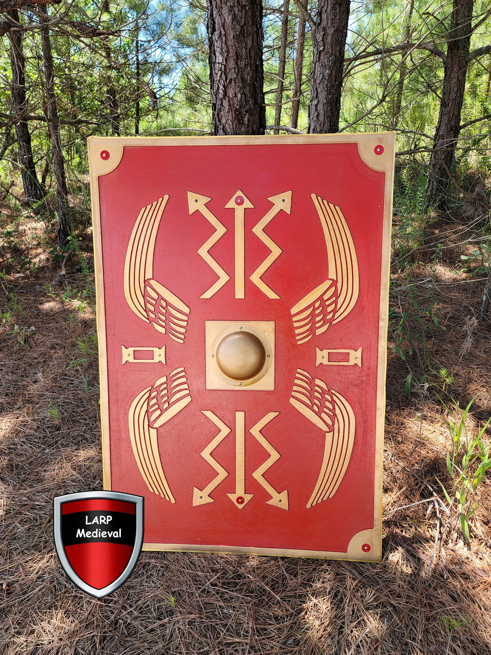 Carved Roman Augustan Scutum Shield Wall Floor Display 45 X 31 | Etsy