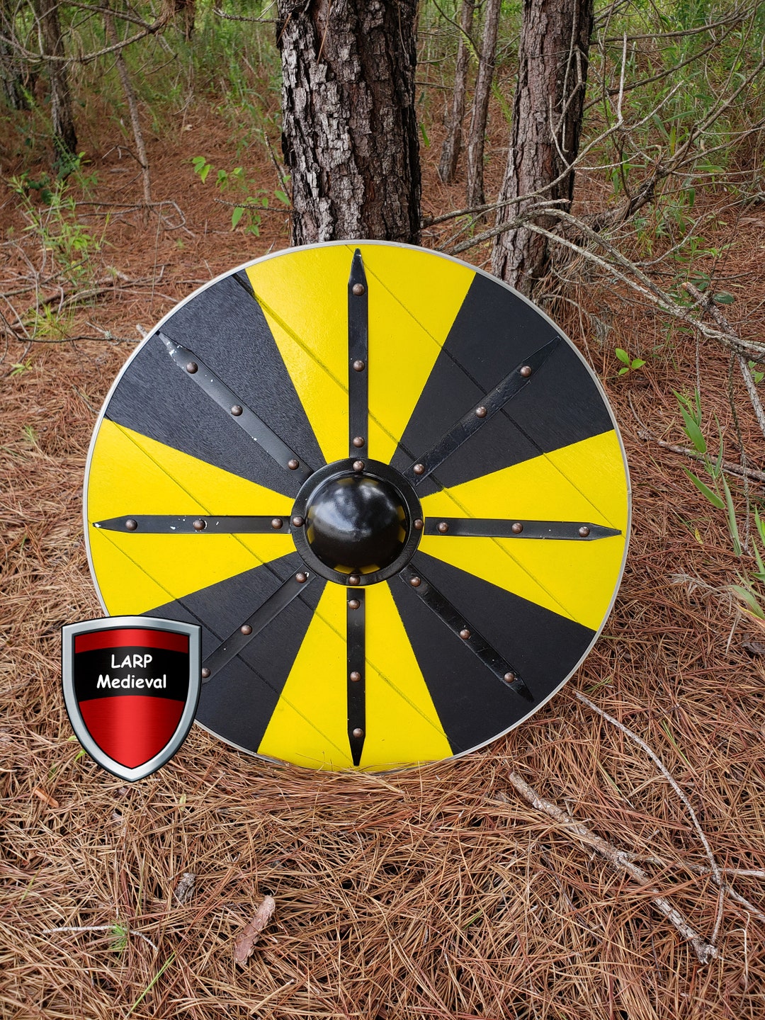 Svalinn Vikings Knights Ragnar Lodbrok Norsemen Handmade Round Shield ...