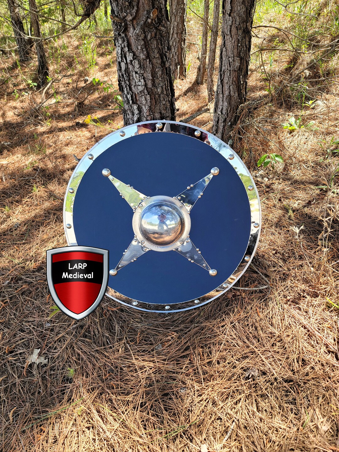 King Solomon Star of David Medieval Round Wooden Knights Templar Shield ...