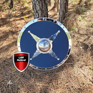 King Solomon Star of David Medieval Round Wooden Knights Templar Shield ...