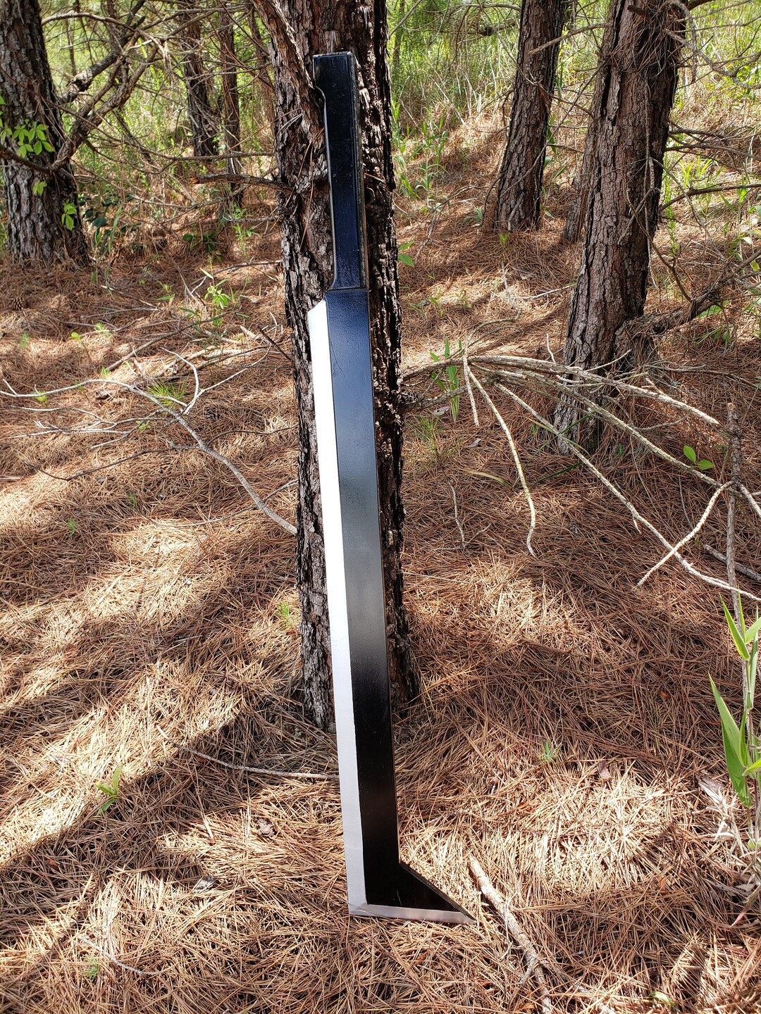 Spiked Edge Hardwood Wooden Sword Scimitar Costume Cosplay Display ...