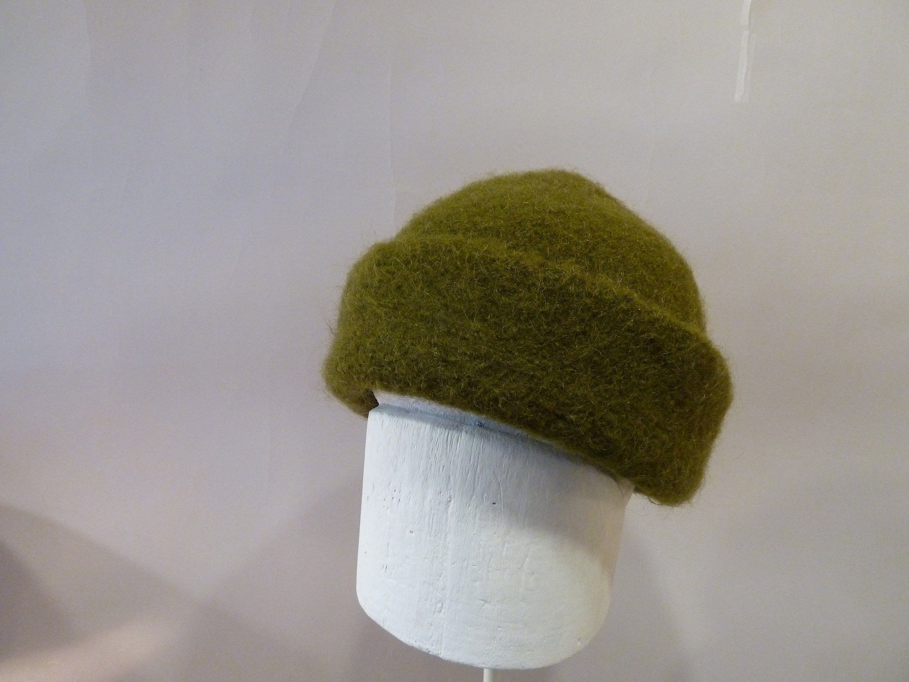 Olive Felted Wool Hat - Etsy