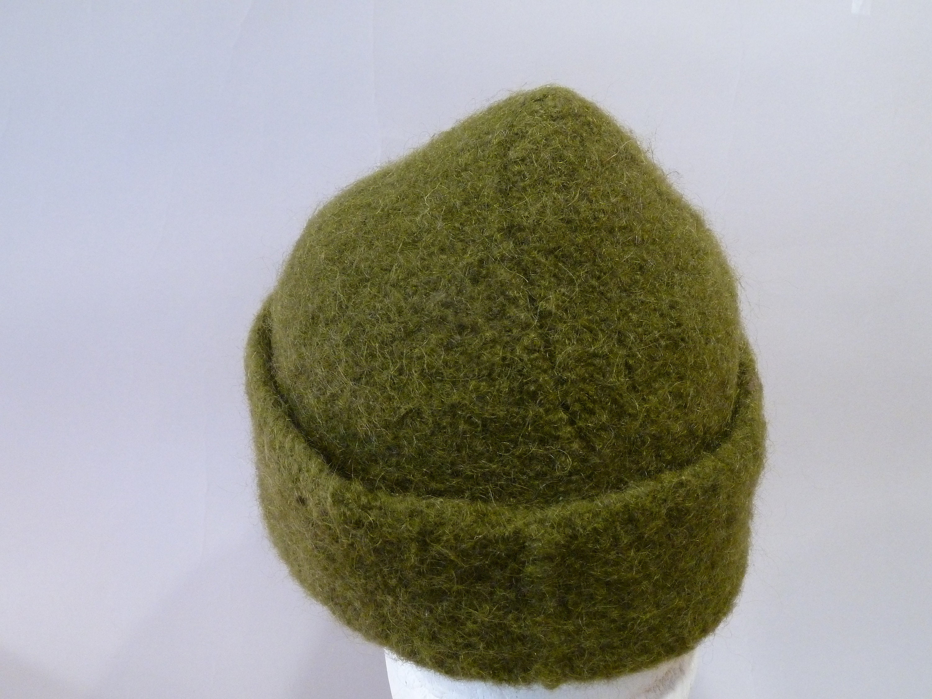 Olive Felted Wool Hat - Etsy