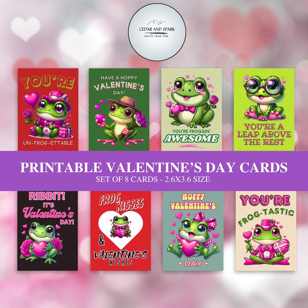 Printable Valentines Day Card for Kids. Perfect for Preschool or Class ...