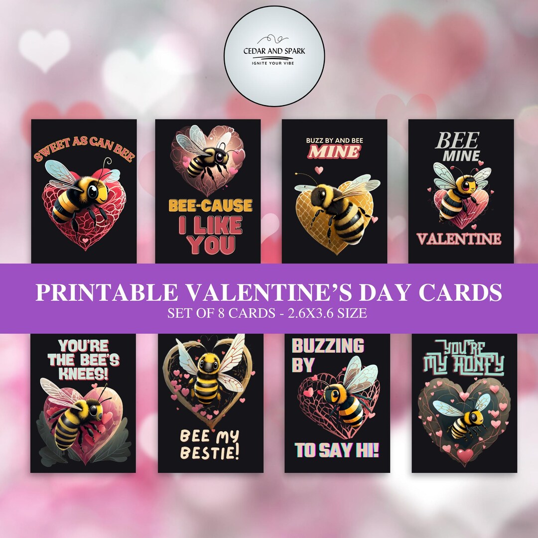 Printable Valentines Day Card for Kids. Perfect for Preschool or Class ...