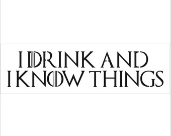 I Know Things Sign - Etsy