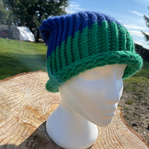 Seahawks Knit Hat - Etsy