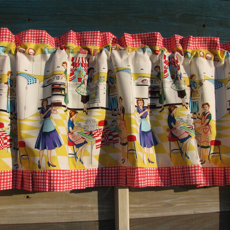 Gingham Valance - Etsy