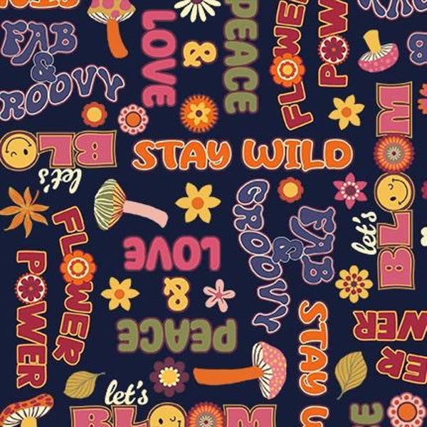 Groovy Fabric - Etsy