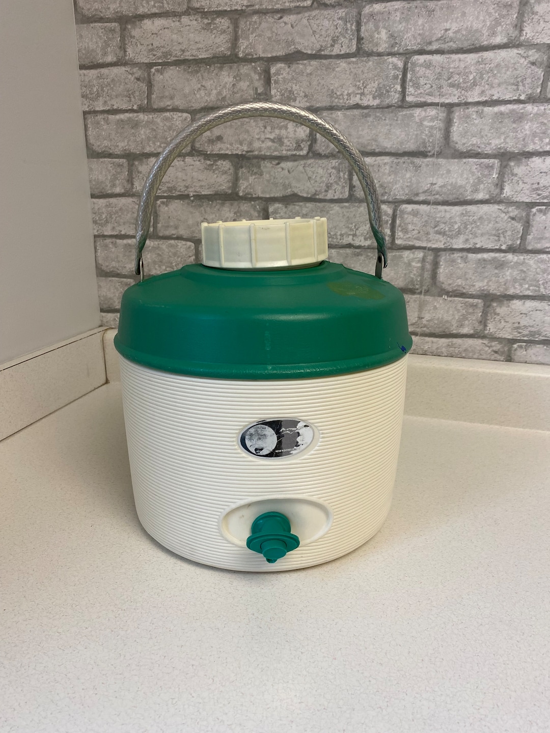 Vintage Poloron Picnic Water Jug, 2-3 Gallon Size, Camping, Retro Decor ...