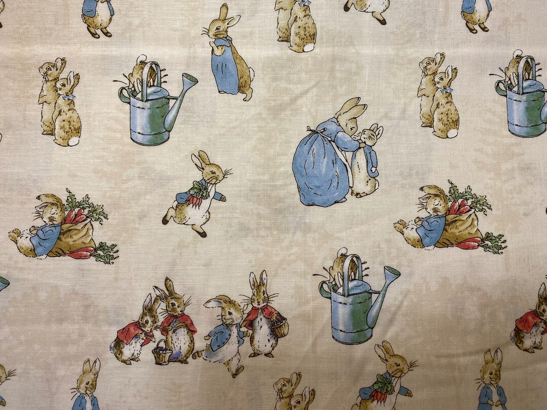Fabric, the Tale of Peter Rabbit by Beatrix Potter for Riley Blake, by ...