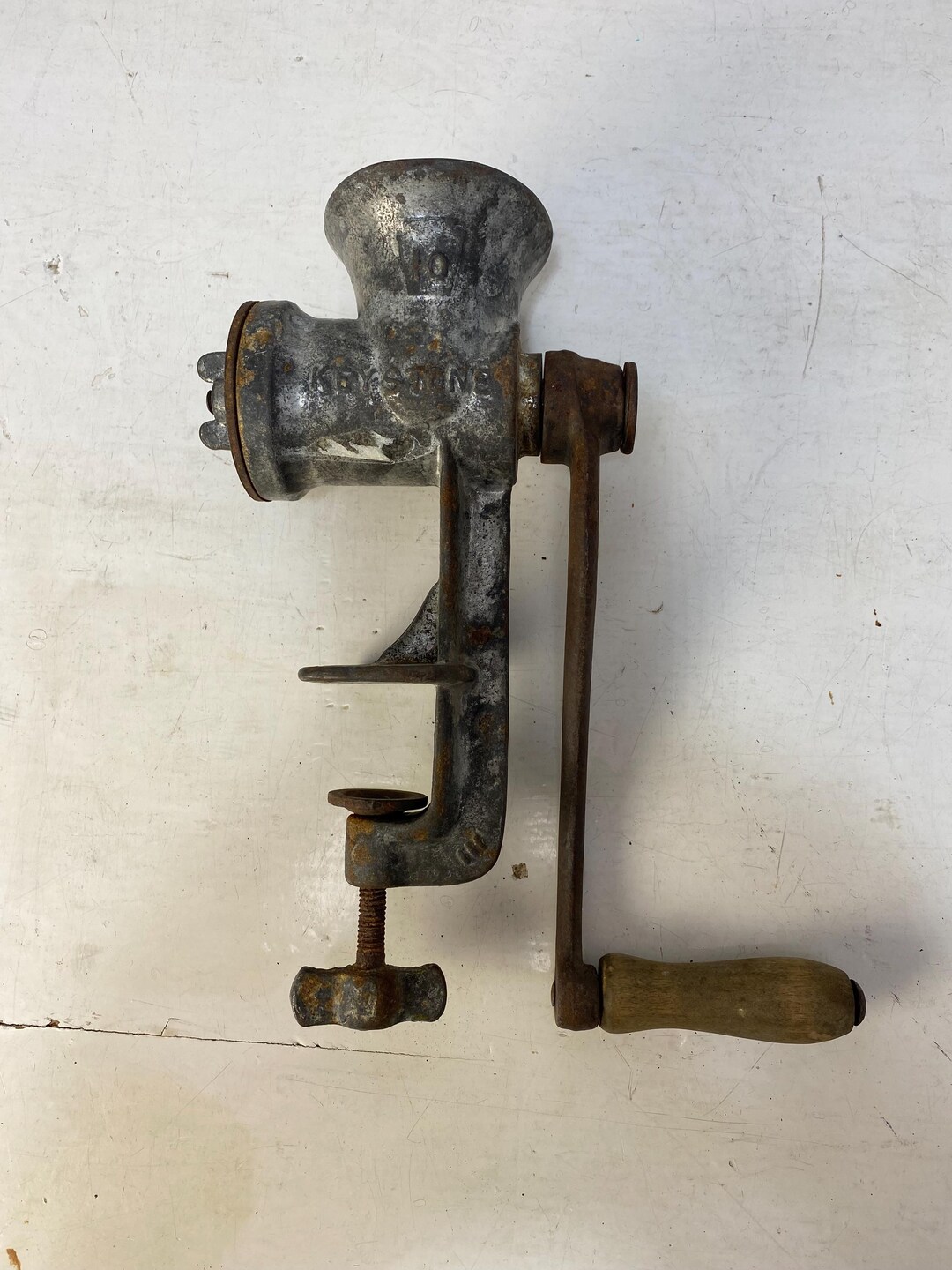 Vintage No 10 Keystone Food Chopper, Grinder, Cast Iron With Tin ...