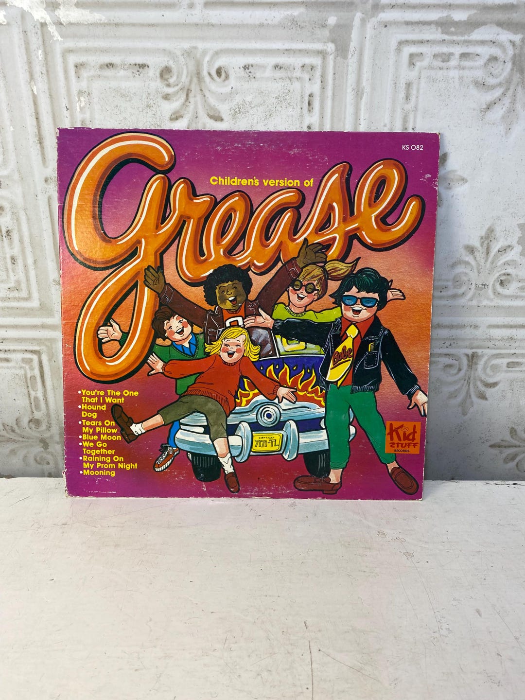 Vintage Vinyl LP Record, Grease, Children's Version, Musical, Kid Stuff ...