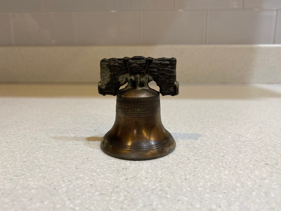 Vintage Small Brass Liberty Bell, Collectible, Decor, 2.5” Tall ...