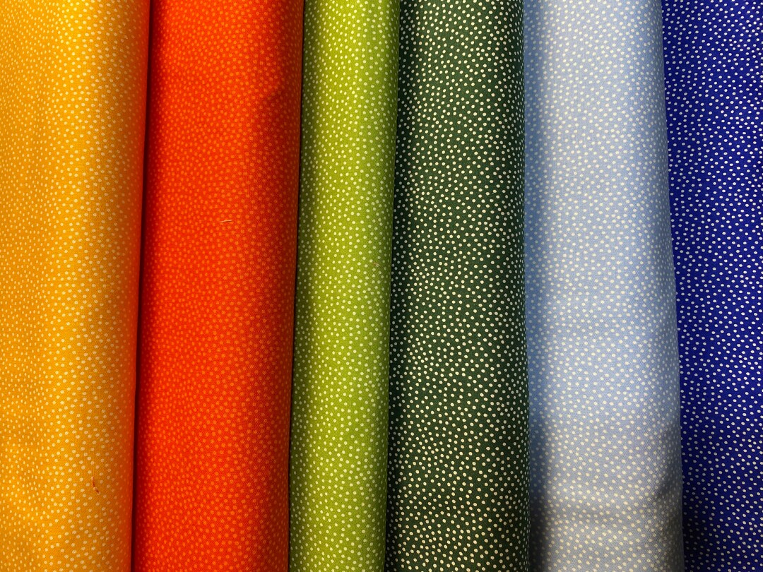 Fabric, Garden Pindot by Michael Miller, by the Yard, Half Yard, Fat ...