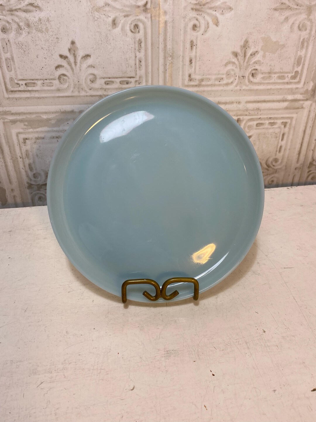 Vintage Fire-king Turquoise Blue Dinner Plate, 9" - Etsy