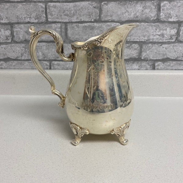 Silver Plate Pitcher - Etsy