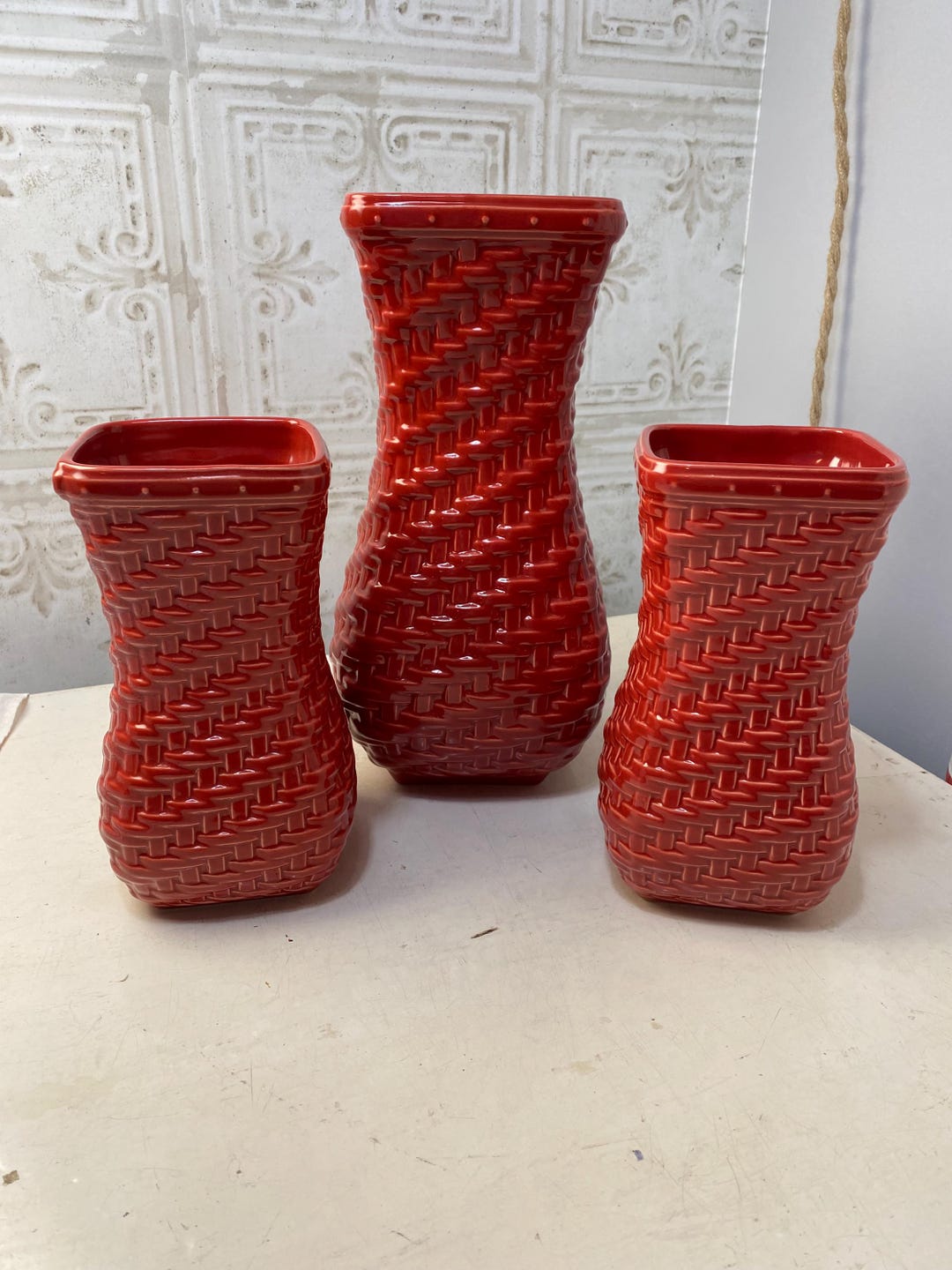 Vintage Retired Longaberger Woven Reflections Vase, Sold Individually ...