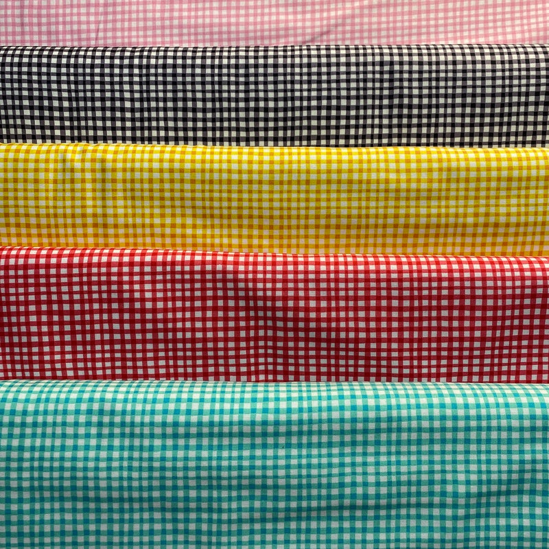 Red Gingham Fabric - Etsy