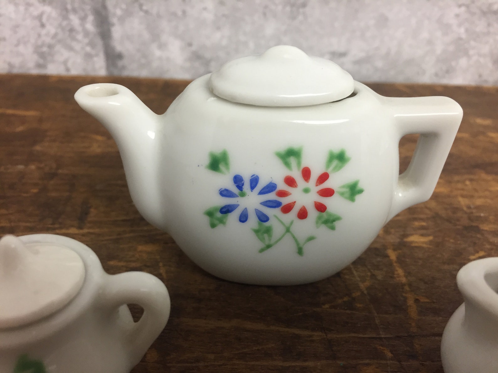 Vintage Miniature China Tea Set Made in Japan Teapot Sugar - Etsy