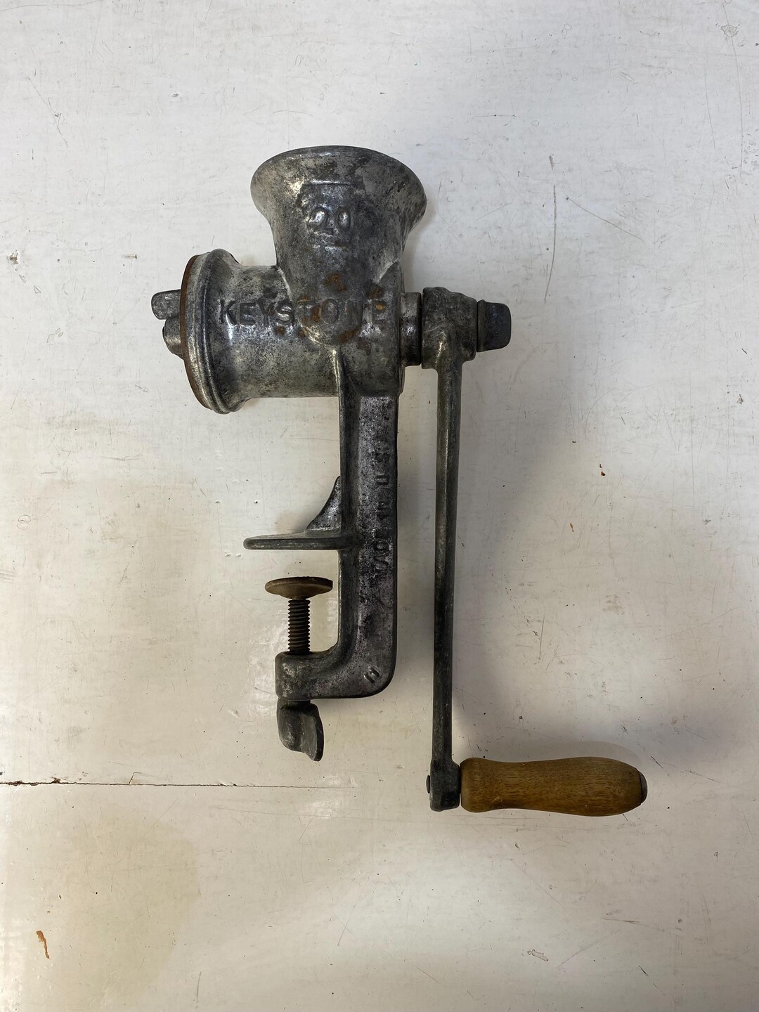 Vintage No 20 Keystone Food Chopper, Grinder, Cast Iron With Tin ...