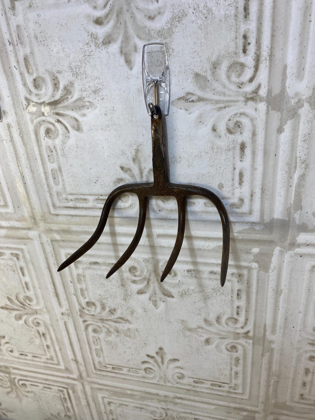 Vintage Cast Iron Rake Head, for Wall Decor or Organizing, Jewelry ...
