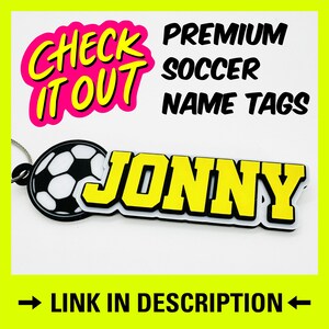 Personalized Soccer Keychain, Soccer Name With Number, Keyring ...